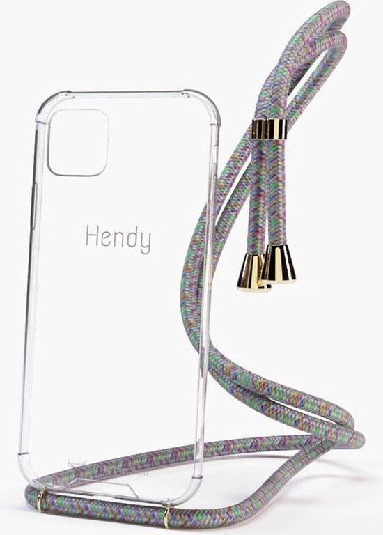 Hendy telefoonhoesje met koord - Sophisticated (ruimte voor pasjes ...