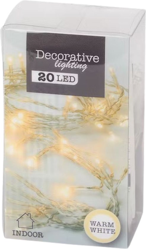 Decoratie LED lichtjes - Warm White - LED - 20 lichtjes ...