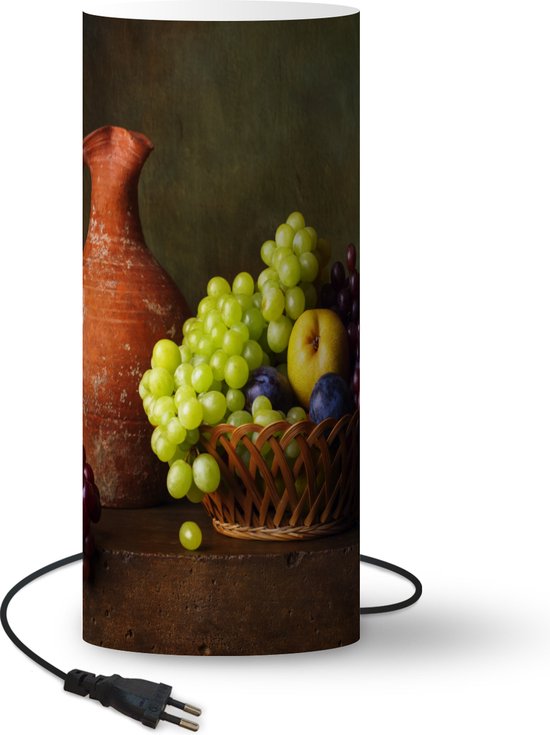 Lamp - Nachtlampje - Tafellamp slaapkamer - Rustiek - Fruit - Kan ...