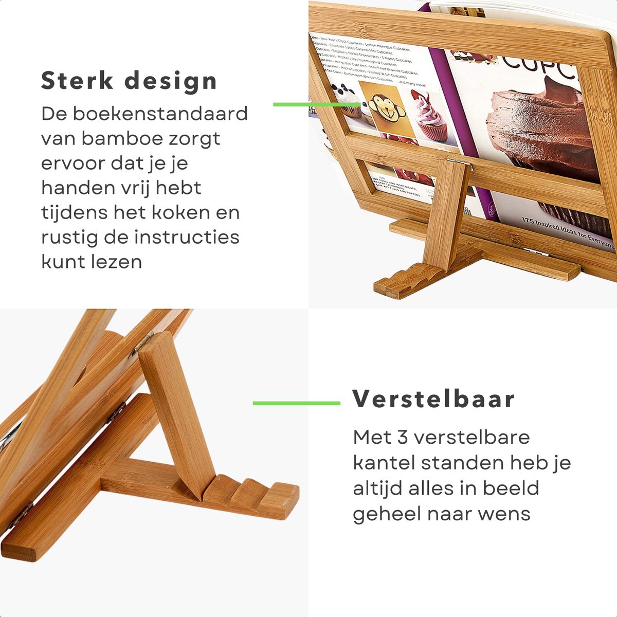 Cheqo® Kookboek Standaard - Kookboekstandaard - Boek Standaard ...