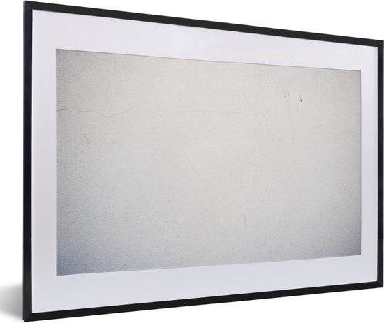 Fotolijst incl. Poster - Beton - Wit - Modern - 60x40 cm - Posterlijst ...