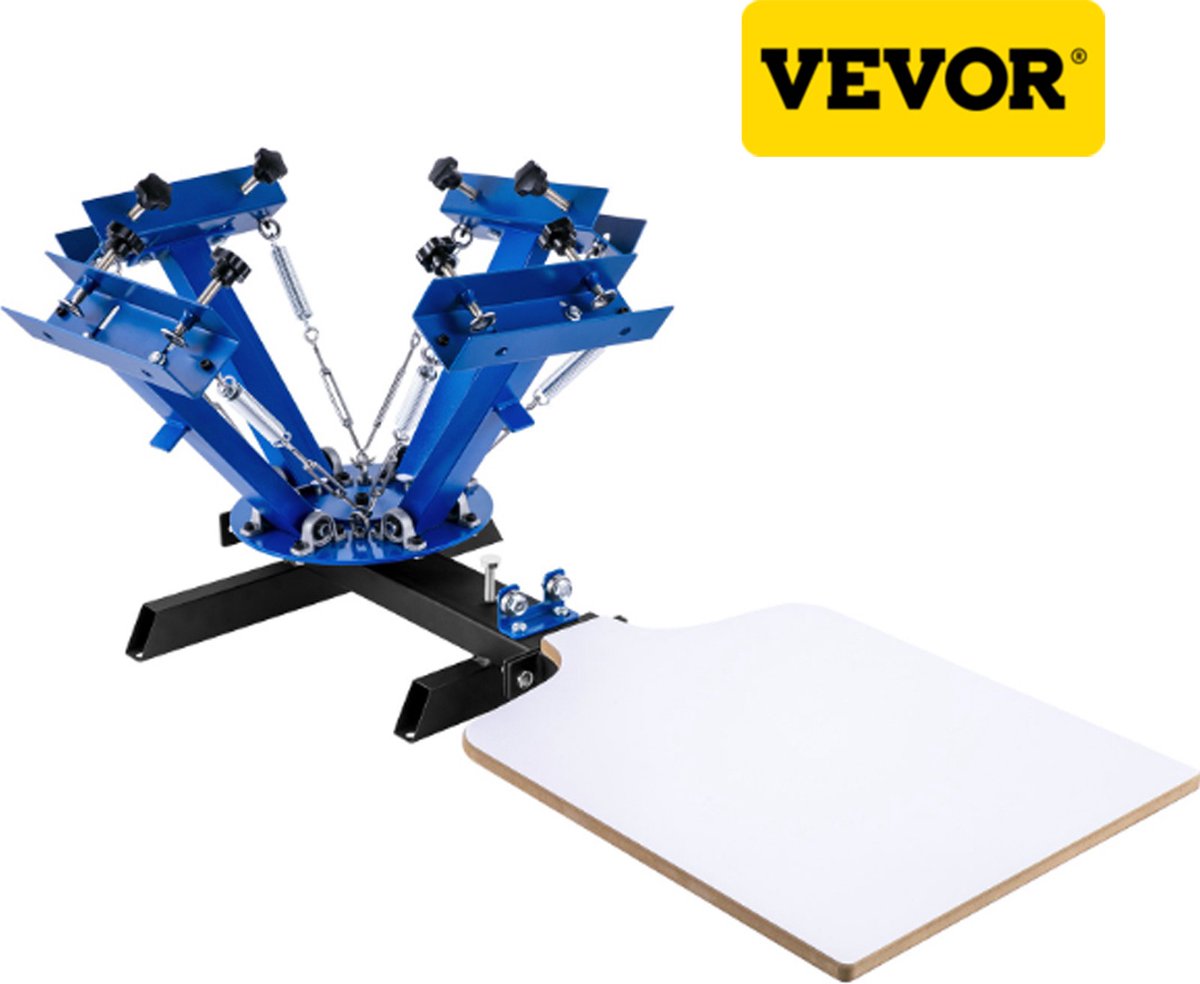 Vevor Zeefdruk - Zeefdruk Machine - Zeefdrukraam - Zeefdruk Set | bol.com