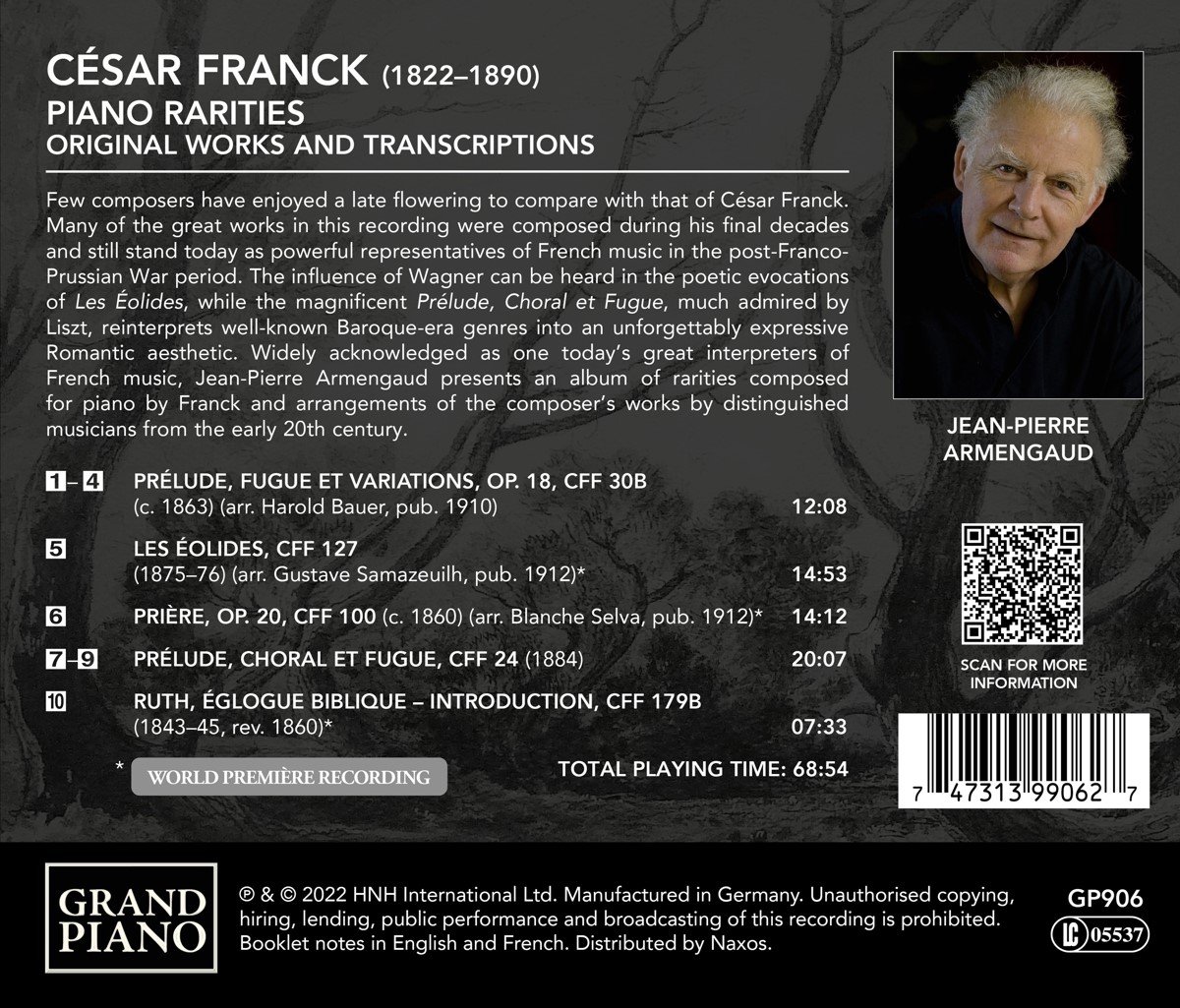 Jean-Pierre Armengaud - Franck: Piano Rarities, Original Works And ...