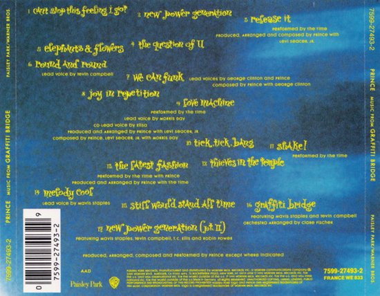 Prince Graffiti Bridge - Album met Thieves in The Temple - Soundtrack ...
