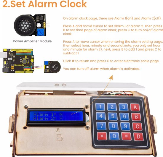 Keyestudio Scale - weegschaal Kit voor Arduino met standaard moederbord ...