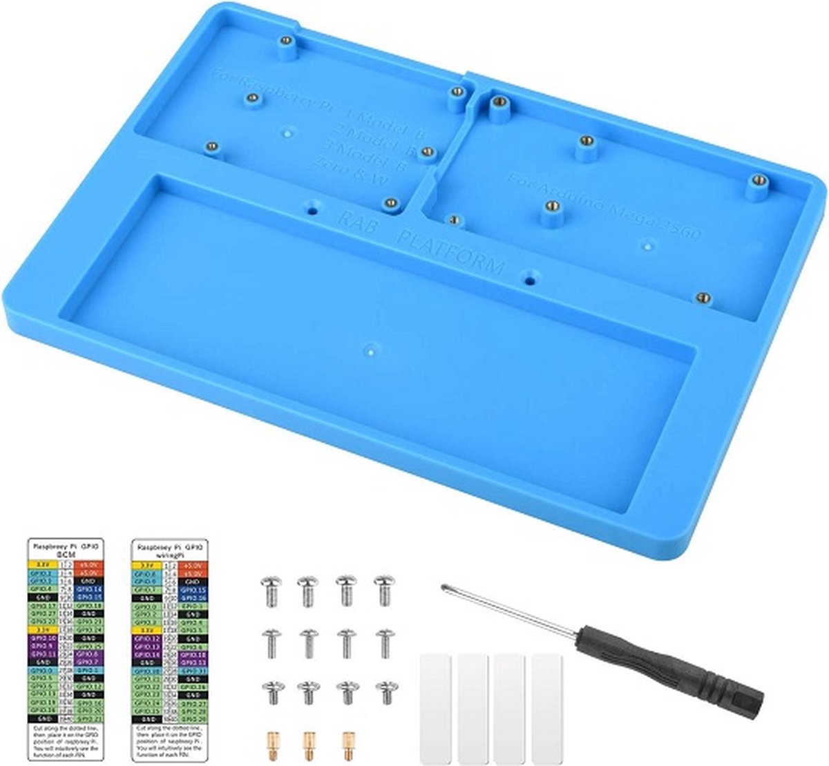 UNIROI 7-in-1 RAB (OUV) Houder Raspberry Pi Breadboard, Base Plate Behuizing met IDE... | bol.com