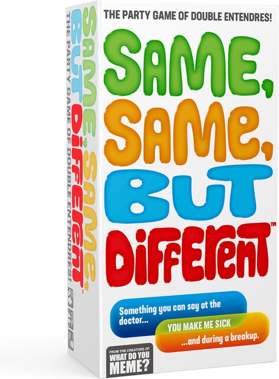 What Do You Meme - Same Same but different - Het dubbelzinnige party ...