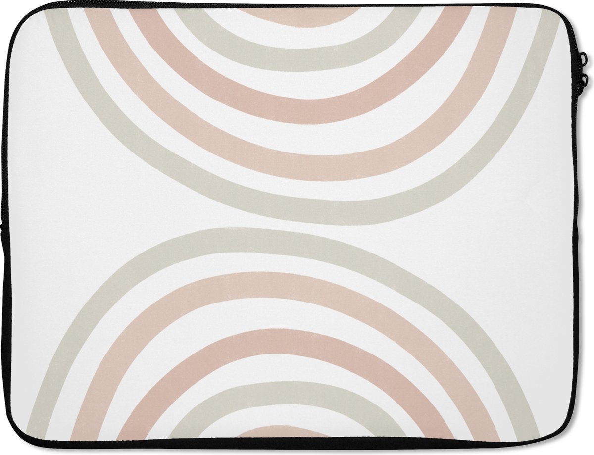 Laptophoes - Pastel - Design - Regenboog - Laptop case - 15 6 Inch ...