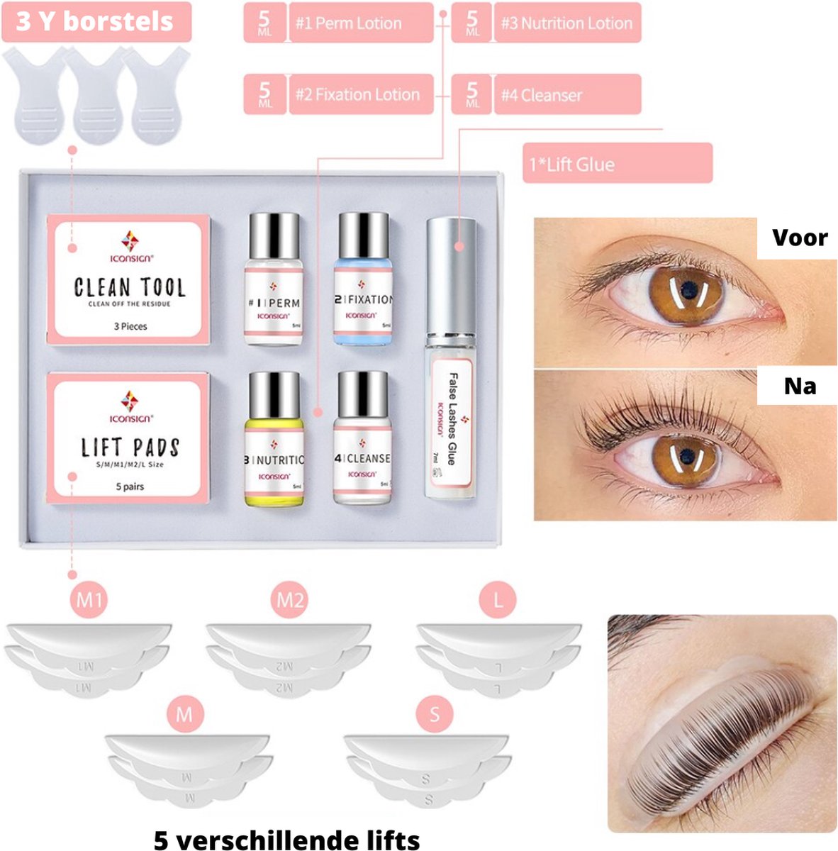Currero Wimperlifting Set - Lash Lift Kit - Lash Lift Set - Lashlift ...