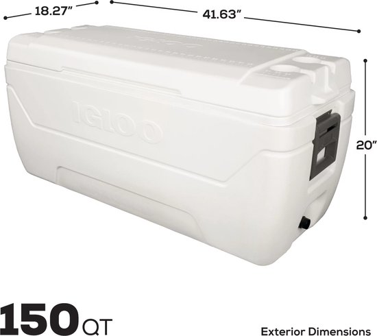 Igloo Maxcold 150 - Grote koelbox - 142 Liter - Wit | bol.com