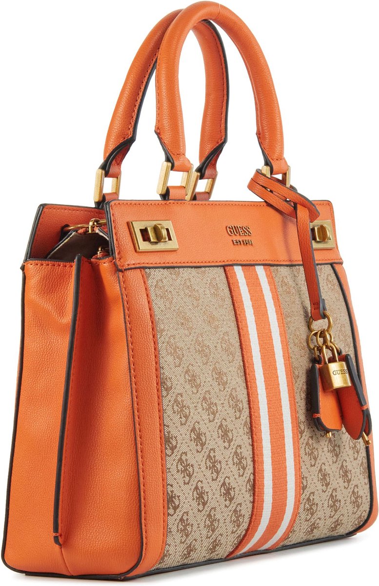 GUESS Handtas / Tas Dames - Canvas - katey - Oranje | bol.com