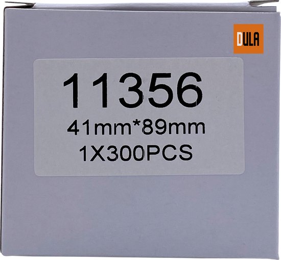 DULA Dymo Compatible labels - Wit - 11356 - S0722560 - Naambadge ...