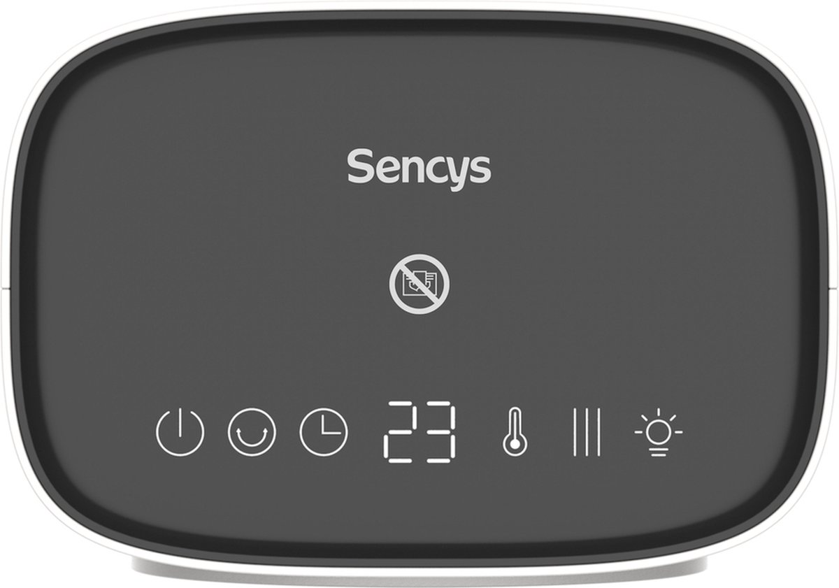 Sencys Keramische Verwarming - Kachel - PTC Digitaal - 2000W - Wit ...