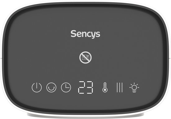 Sencys Keramische Verwarming - Kachel - PTC Digitaal - 2000W - Wit | bol