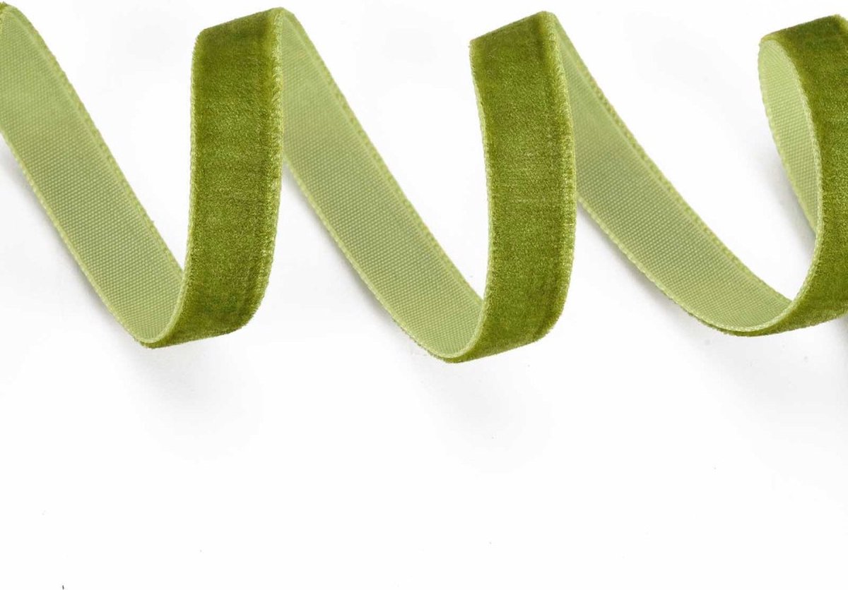 Fluweel lint 10mm (1cm) | Fluweel Band | Velvet Lint | Olijfgroen ...