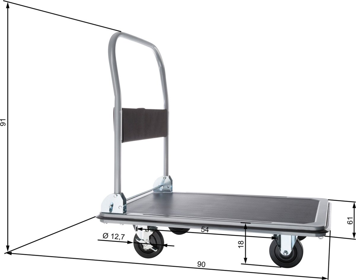 Goose Lyne® | Opvouwbare Plateauwagen - Platformwagen - Verhuiskar ...