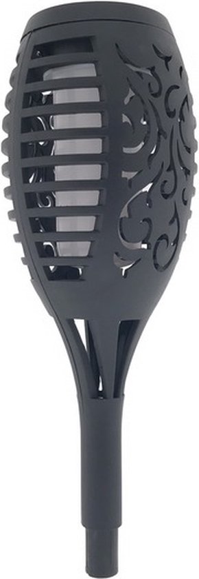 8x Tuinlamp solar fakkel / toorts met vlam effect 48,5 cm - sfeervolle ...