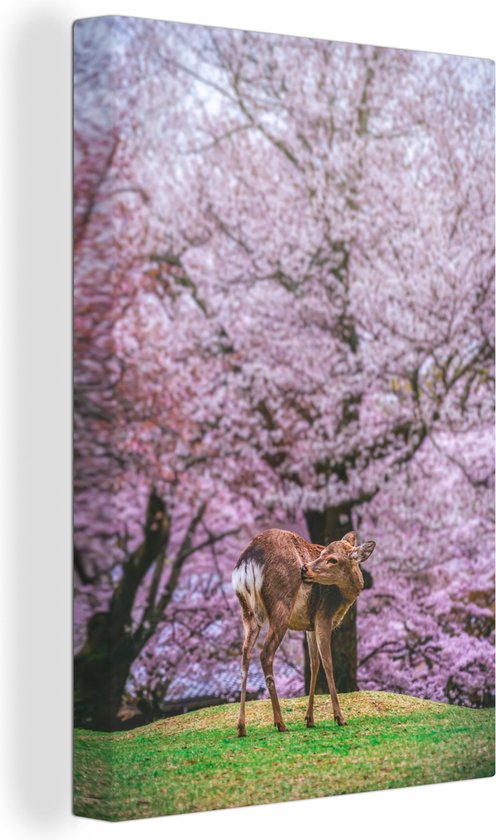 OneMillionCanvasses - Canvas - Hert - Kalfje - Roze - Boom - Bloesem ...