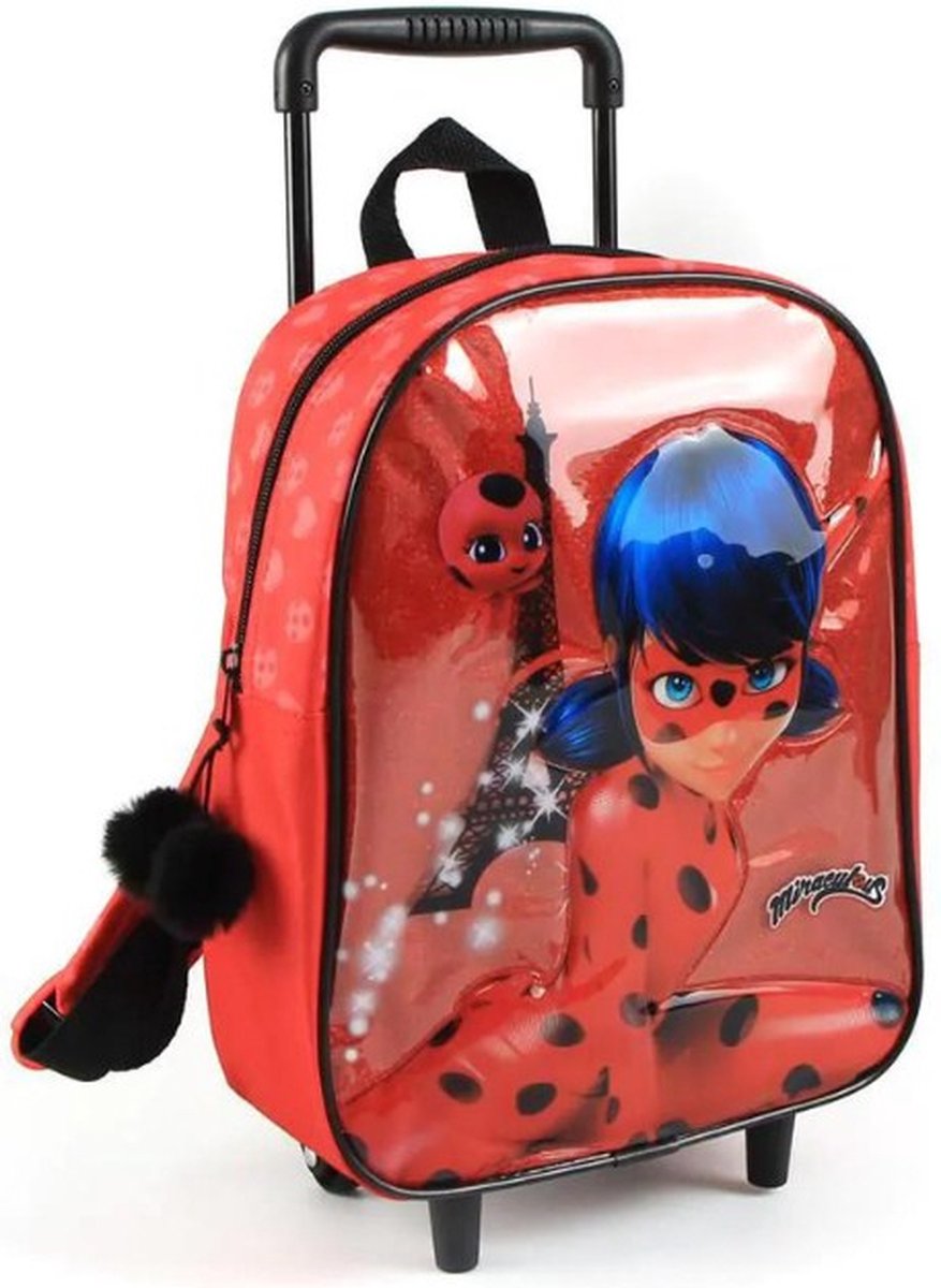 Miraculous Kinder Trolley & Rugtas in 1 - Ladybug Koffer - Kinder ...