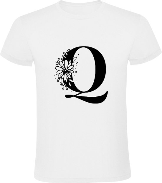 Letter Q Heren T-shirt | Hoofdletter Q | Alfabet | bol.