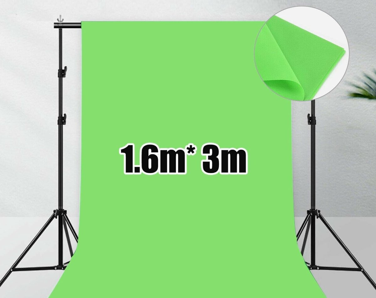 Green Screen Doek van KATOEN 300 x 160cm, Enkel Achtergronddoek ...