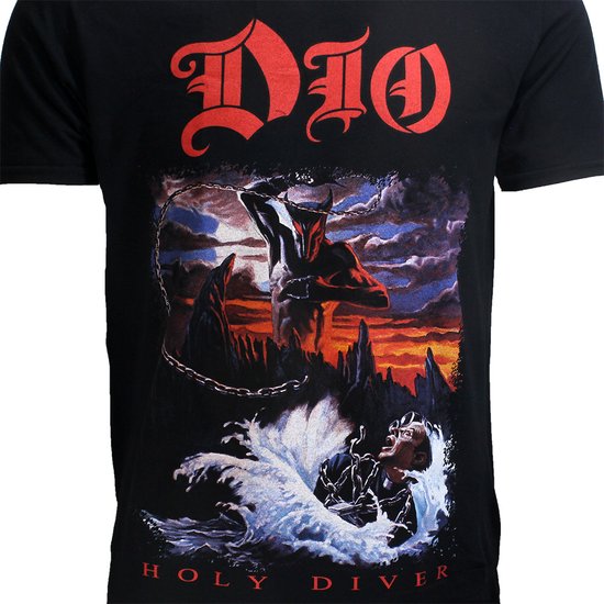 Dio Holy Diver Band T-Shirt Zwart - Officiële Merchandise | bol