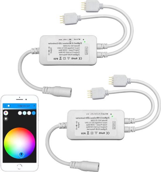 ZigBee 3.0 Smart LED-controller - RGB ledstrips - dimbaar - 1 stuk | bol