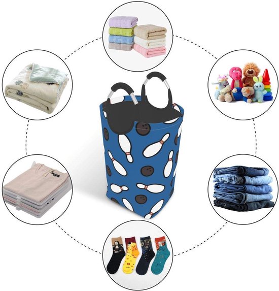 ZCHW Wasmand Opslag Bin Bowling Voor Pins Patroon Grote Opvouwbare ...