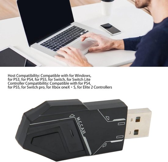 Bluetooth Controller Adapter voor Switch Pro | Draadloze Adapter ...