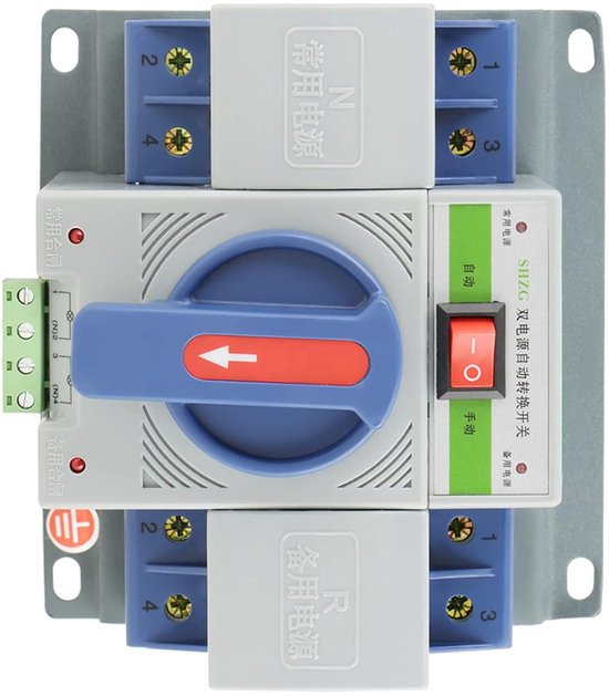 Automatische Omschakelaar 220V 63A 2P Dual Power - Stroomonderbreker ...
