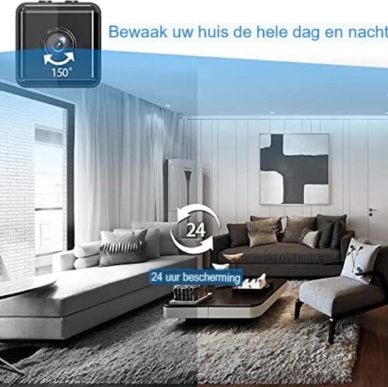 Mini Spy Camera - Draadloos Met App - Voor Discrete Beelden - 3,2x3x3 ...