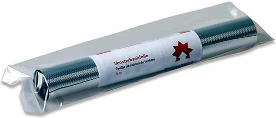 Tonzon Vensterbankfolie (wit/zilver) 20cm x 25 m, Radiatorfolie ...