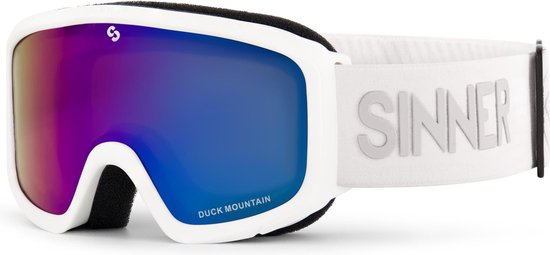 Sinner DUCK MOUNTAIN kinder skibril - Wit - Groene Lens | bol
