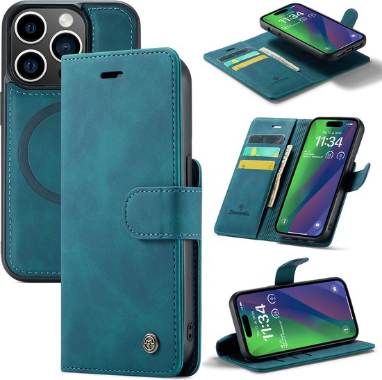 Casemania Hoesje Geschikt voor Apple iPhone 13 Pro Max Emerald Green ...