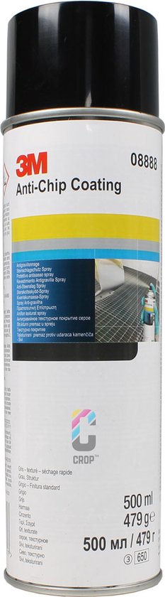 3M 08888 Anti-Steenslag Bescherming Spuitbus 500ml - Grijs - Middel ...