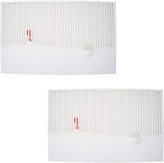 Luchtbevochtiger set met waterniveau-indicator en 12 vliesinzetstukken ...