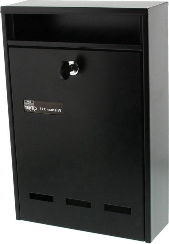 Brievenbus Wismar 771 S A5 gleuf zwart verzinkt staal waterdicht ...