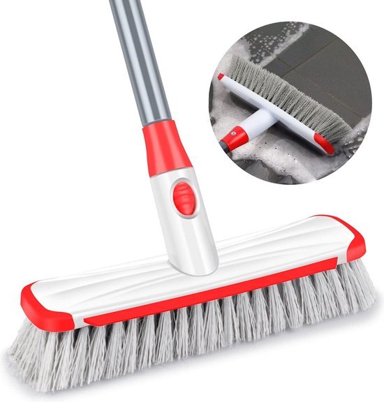 Lange steel verstelbare vloerborstel - indoor outdoor tuin ...