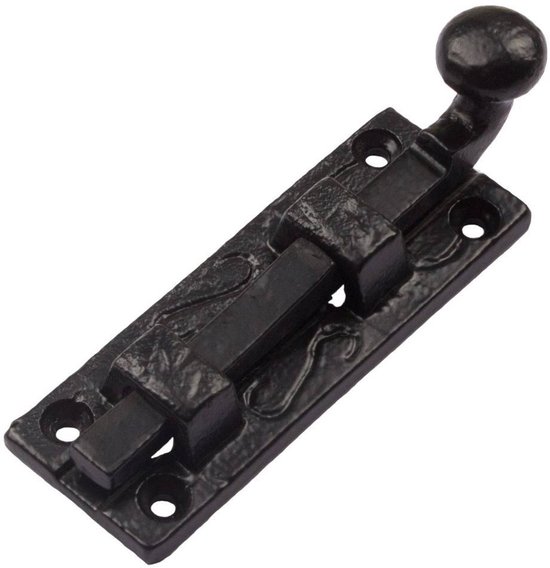 Good in Style - Gietijzeren deurgrendel – Knop of Krul (85/105 mm ...