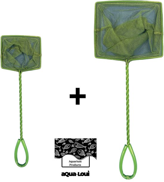Aqua-Loui® - Schepnet Set- Schepnetjes - Aquarium - Visnet - 4” inch 10 ...