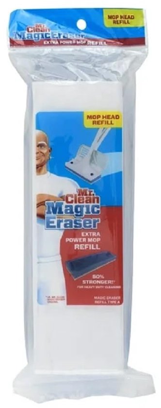 Mr. Clean Magic Eraser Extra Power Mop, Vinyl, Navulling, Pack van 1 | bol