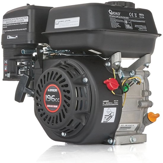 GEKO Krachtige benzinemotor - 196cc - 20mm as - EURO 5 compliant | bol