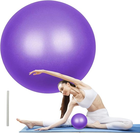 25-cm zachte yogabal met opblaasbaar rietje voor senioren - Pilatesbal ...