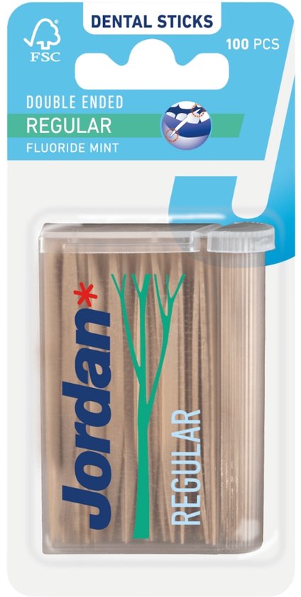 Jordan - Clean Between Sticks - Tandenstokers - Regular - 100 Stokers ...