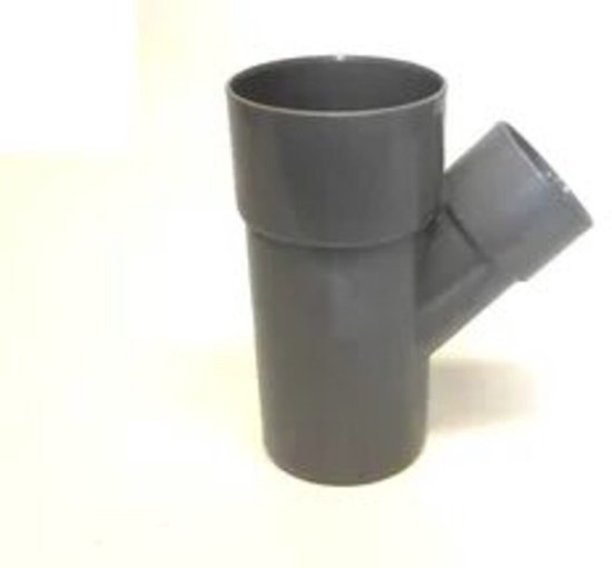 Afvoer pvc lijm - T-stuk 45° - Verloop mof/spie - 75 x 40mm | bol