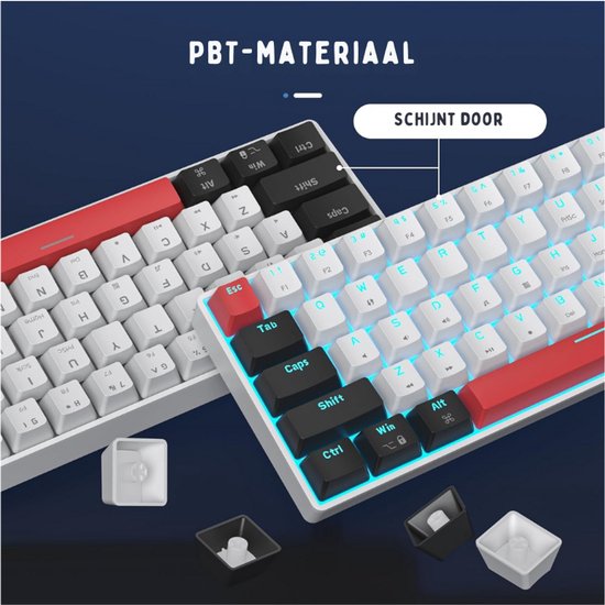 Clavier 60 % - Mini clavier de Gaming mécanique filaire avec ...