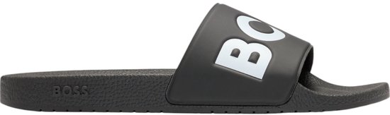 Hugo Boss heren BOSS slippers contrast logo zwart II | bol