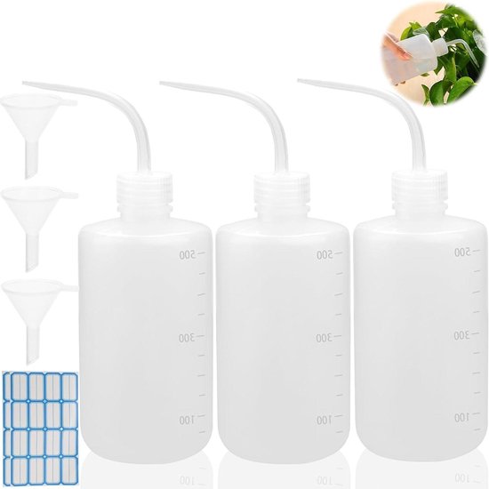500 ml 3 stuks doseerfles, spuitfles, laboratoriumfles, wasfles ...