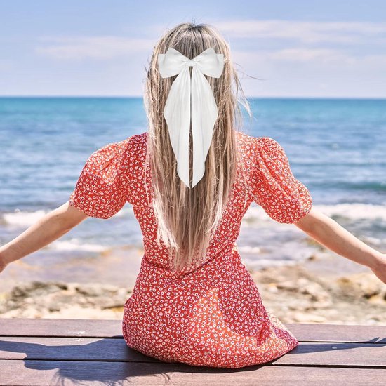 Grote strik haarspeldjes lange staart Franse lint haarspelden zacht ...