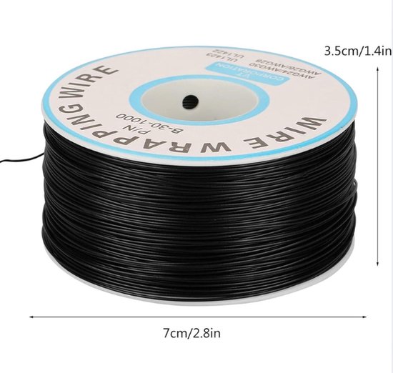 Gevlochten Koperen Draad - Hoge AWG 30 0.25mm - Temperatuurbestendig ...